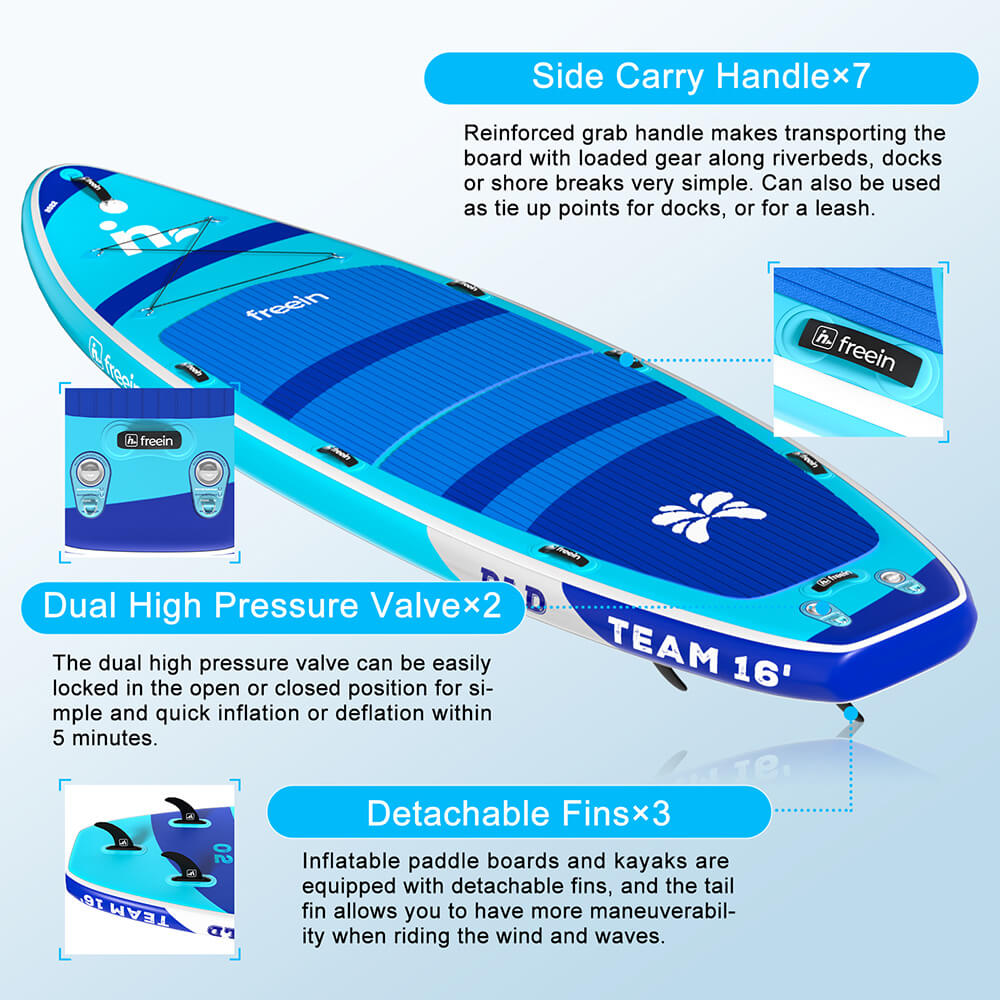 Freein 16' Inflatable Big SUP | Family SUP | Large Inflatable Paddle ...
